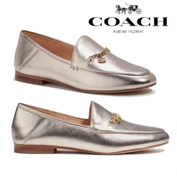 Coach | Shoes | Coach Hanna Metallic Loafers With Charms 7 | Poshmark